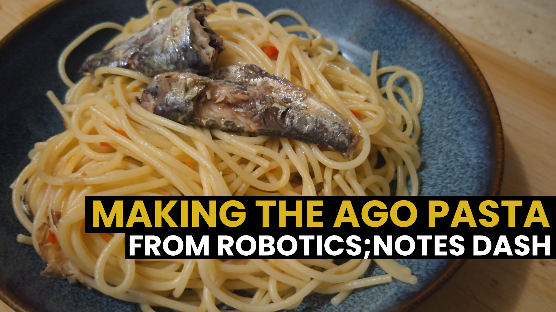 Making the ago pasta from Robotics;Notes DaSH - Kiri Kiri Basara